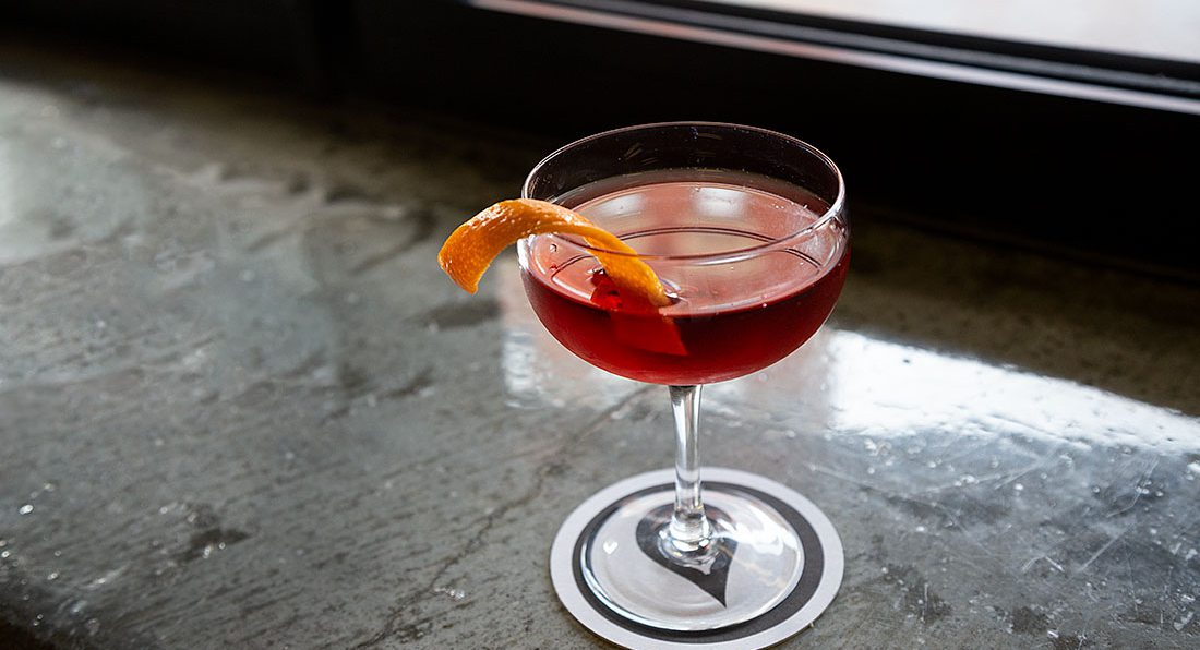 The Complimentary cocktail at Scotch & Soda